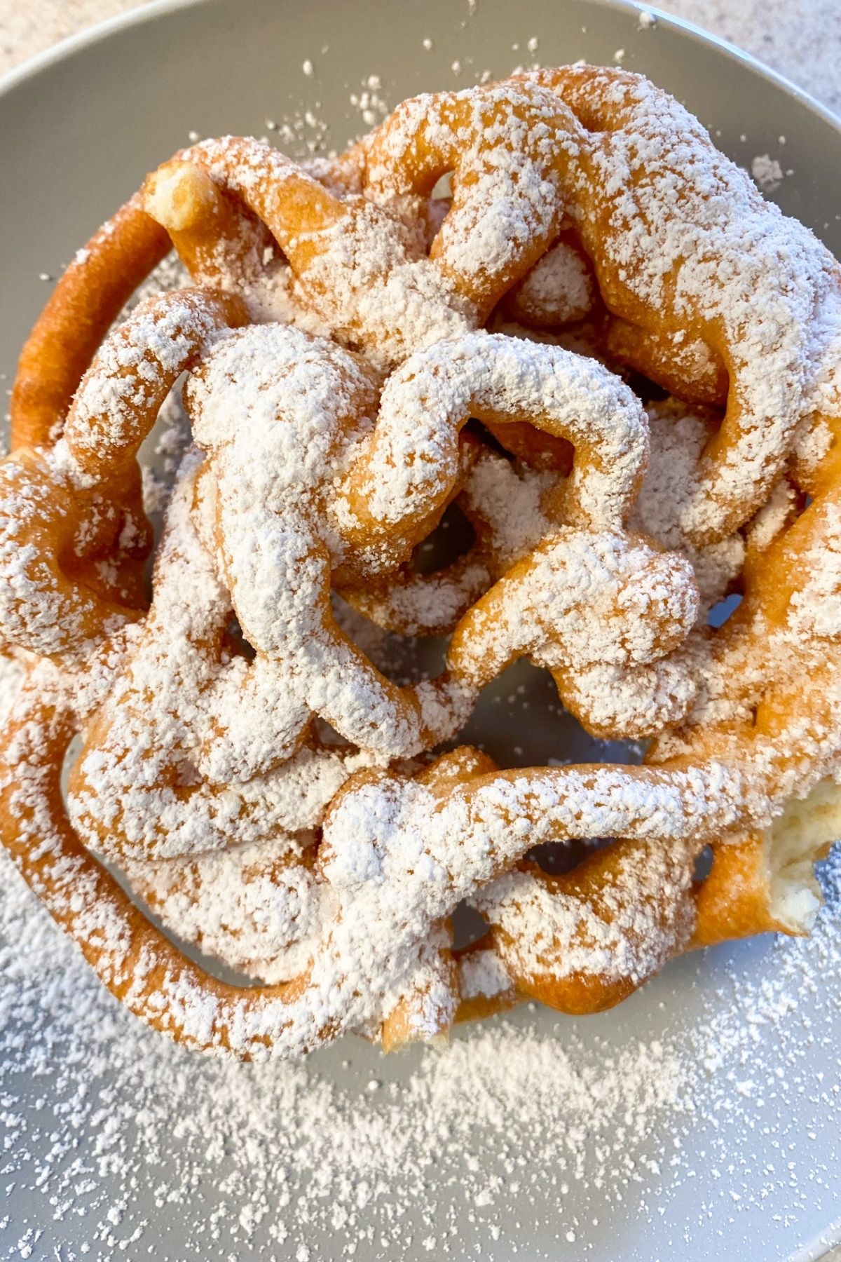 Easy Homemade Fried Funnel Cake Recipe - Thyme For The Table