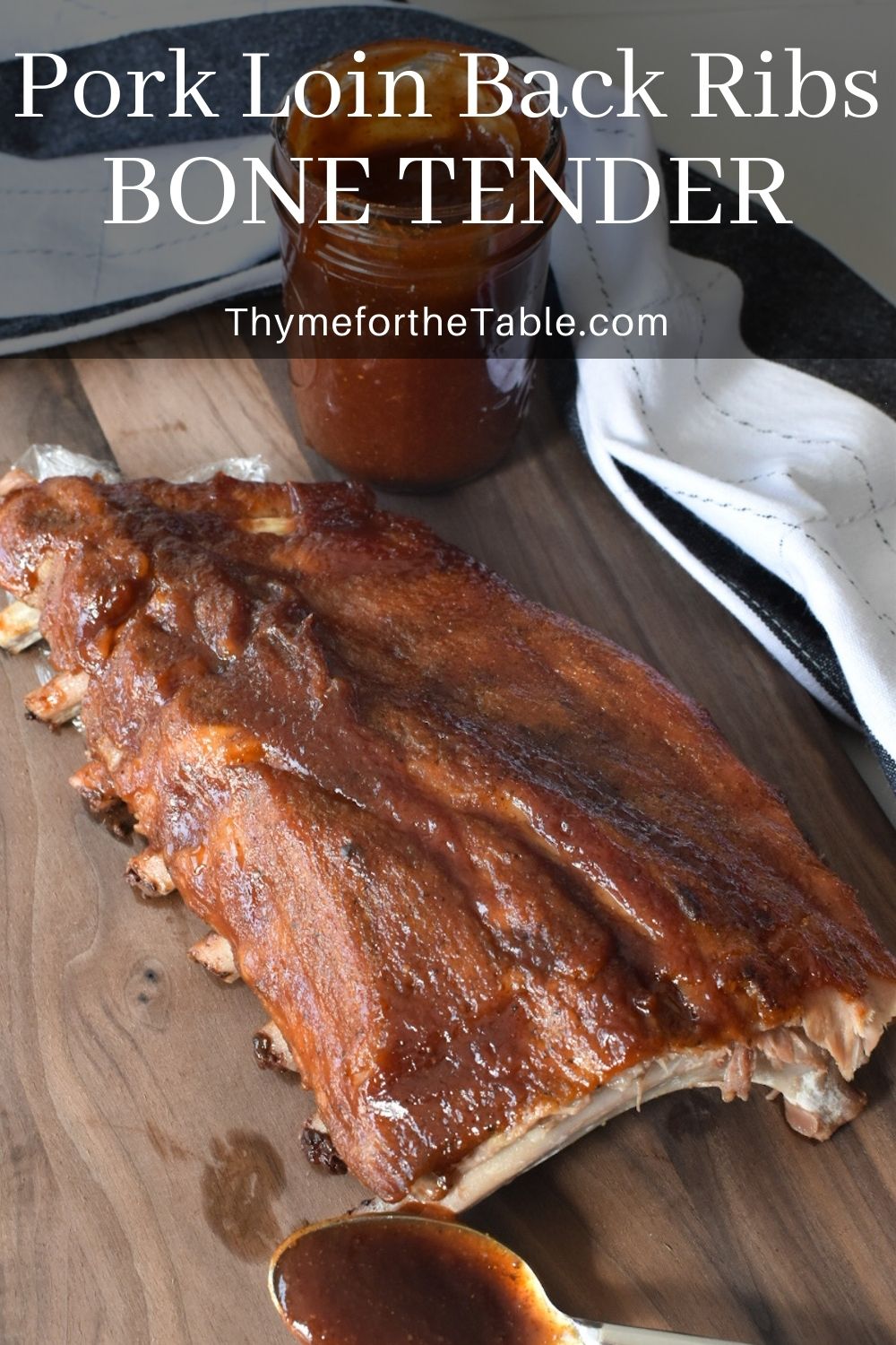 BBQ Pork Loin Back Ribs Recipe - Thyme For The Table