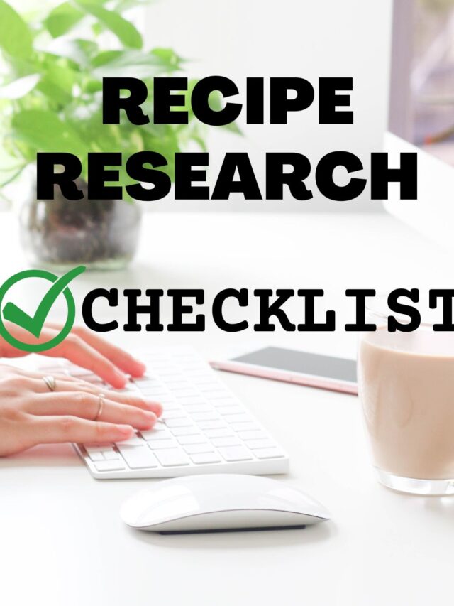 Recipe Research Checklist - Thyme For The Table