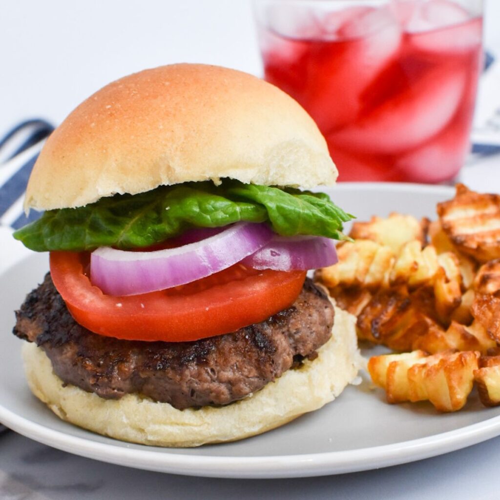 Simple Burger Recipe (No Breadcrumbs) - Thyme For The Table